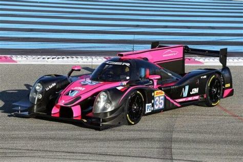 Pink Race Car On Track