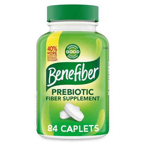 Benefiber Prebiotic Fiber Supplement Caplets 84 Count Hsa Fsa Eligible