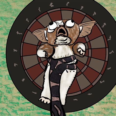 Gizmo Darts Gremlins Fanart Doodle R Doodles