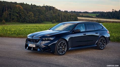 Bmw M5 Touring 2025my Color Carbon Black Front Three Quarter