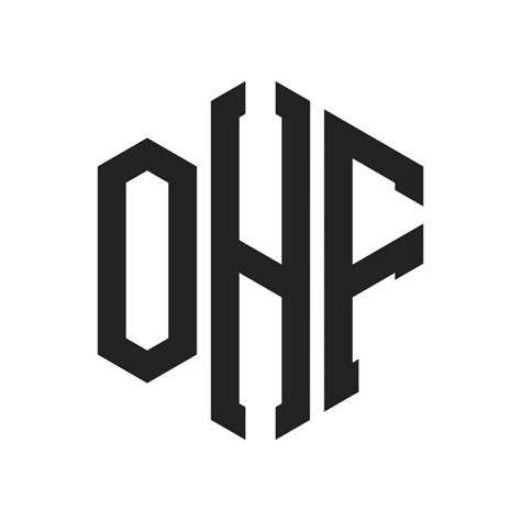 Premium Vector Ohf Logo Design Initial Letter Ohf Monogram Logo Using