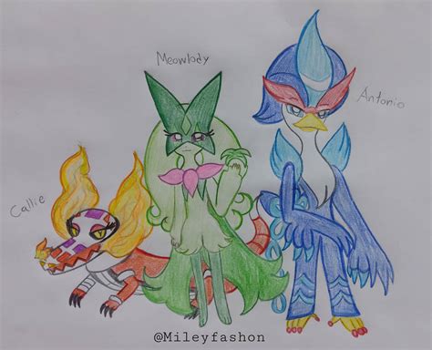 Paldean Starters By Mileyfashon On Deviantart