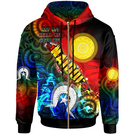 Australia Naidoc Week Hoodie Custom Naidoc Aboriginal Dot Art