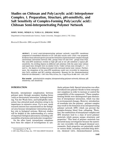 Ipn Preparation Pdf Ionic Bonding Sodium Chloride