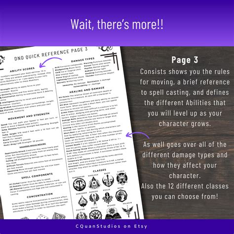 Dnd Cheat Sheet Dm Cheat Sheet Dnd Player Guide 5e Quick Reference