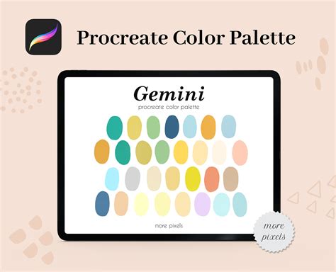 Gemini Procreate Color Palette Zodiac Color Palette Hex Code Ipad