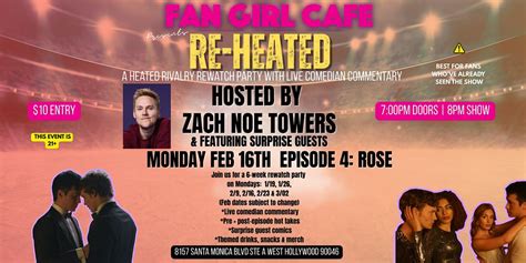 Re Heated A Heated Rivalry Rewatch Party Hosted By Zach Noe Towers