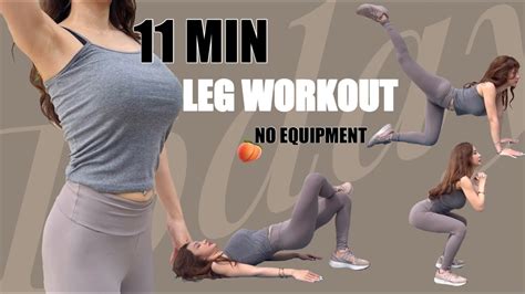11min Leg Butt Thigh Workout Body Strength L Mikimika Youtube