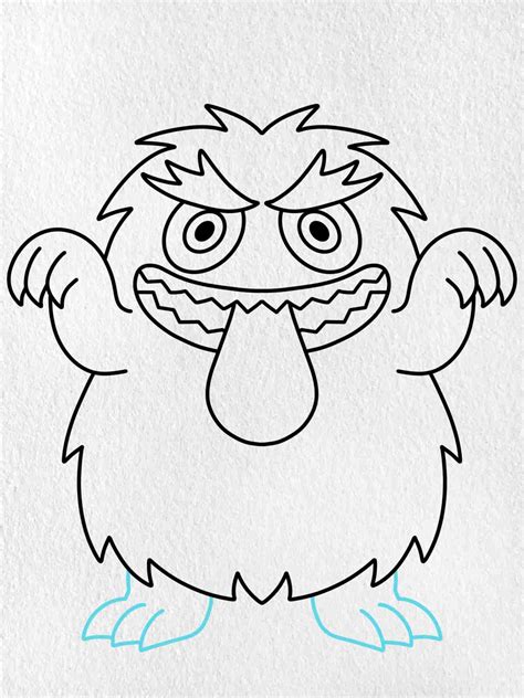 Evil Monster Drawings How To Draw A Scary Monster Drawingnow