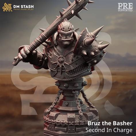 Bruz The Basher Second In Charge Bust Free High Quality Models