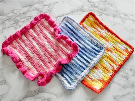 25 Free Crochet Washcloth Patterns Easy Pdf Pattern