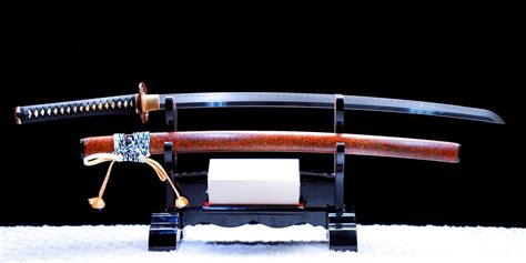 Katana Sword Samurai 41″ 65mn Spring Steel Gold Bamboo Samurai Sword