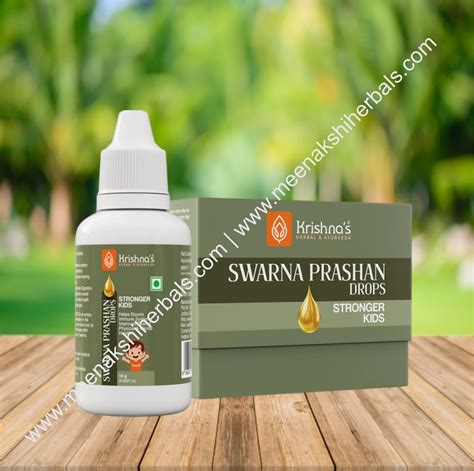 Krishnas Swarna Prashan Drops 10gm Meenakshi Herbals
