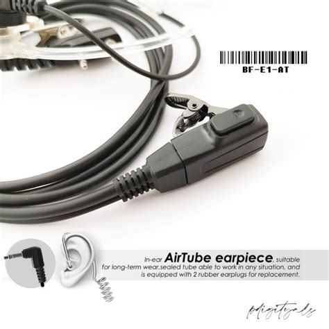 Baofeng Audio Jack Airtube Hands Free Earpiece E1b At Shopee Malaysia