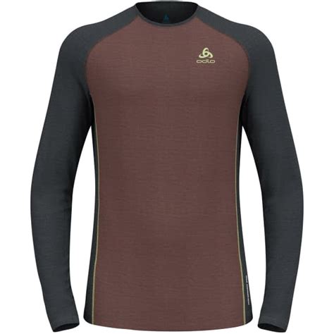 Odlo Natural Performance Pw 150 Bl Top Crew Neck Ls Fudgedark Grey