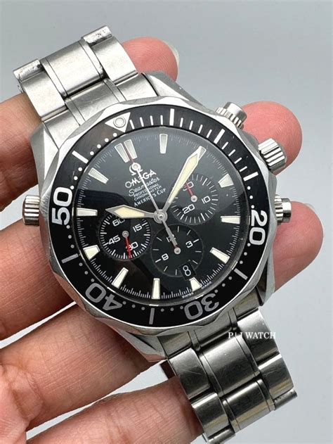 Omega Seamaster 300 M Chrono Diver Americas Cup Black Dial Ref25945200