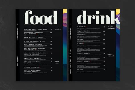 Restaurant Menu Design Modern