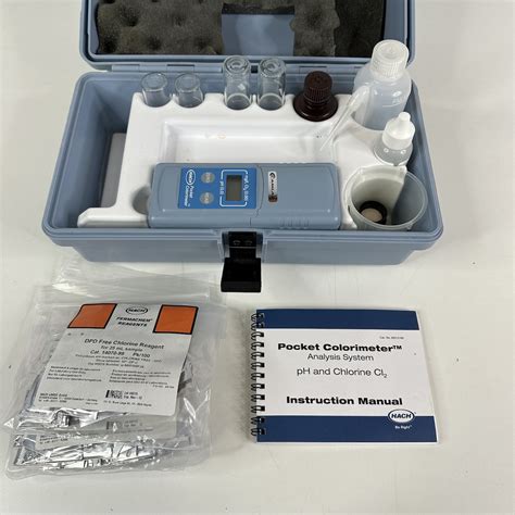 Hach 46700 12 Pocket Colorimeter Chlorine Cl2 Test Kit Archives