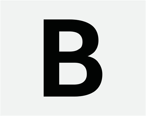 Bold Symbol Icon B Text Word Document Doc Text Thick Edit Writing
