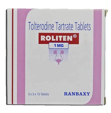 Buy Roliten Tolterodine Tartrate Online