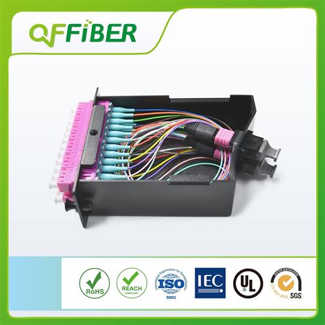 12f 24f Mpo Mtp Module Om4 Fiber Optic Loopback Module Stainless