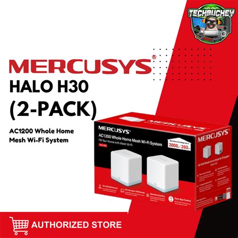 Mercusys Halo H30 2 Pack Ac1200 Whole Home Mesh Wi Fi System Shopee