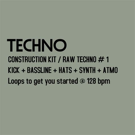 Techno Construction Kit Sample Loops Just Samples