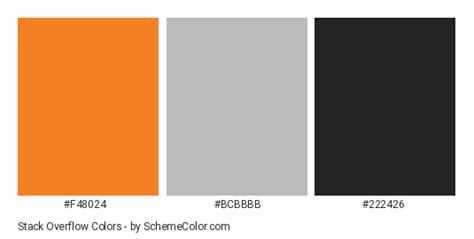 Stack Overflow Color Scheme Brand And Logo