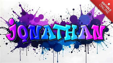 Jonathan Urban Graffiti Splash Text Effect Generator