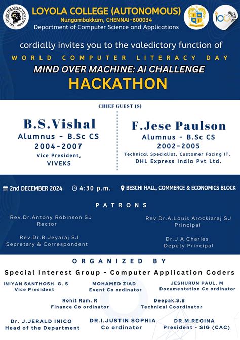 Loyolacollege Chennai Jerald Inico