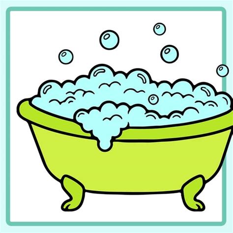 Colorful Bathtubs Cute Bubble Bath Tubs In Various Colors Clip Art