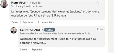 Propos Insultants Inacceptables Que Lancien Directeur Général Des Services De L Université