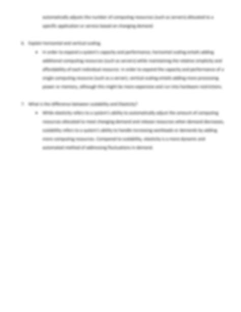 Solution Cloud Computing Questions Answers Part 1 Studypool