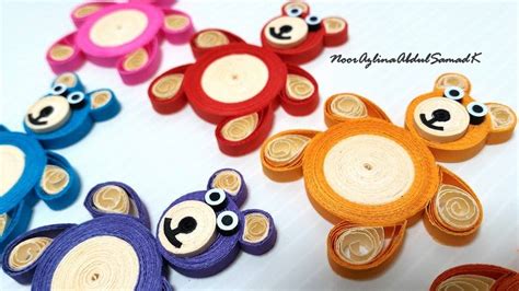 Azlina Abdul How To Make A Two Tone Quilling Teddy Bear