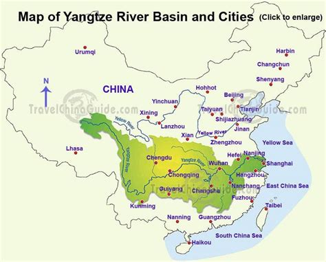 Yangtze River World Map Yangtze River Maps Yangtze River Cruise