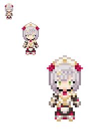 Noelle Genshin Impact Overworld Sprite By Lucky96u On Deviantart