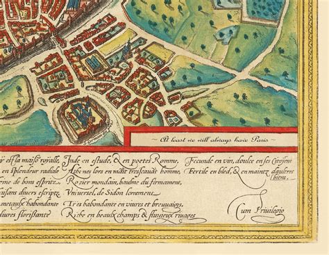 Old Map Of Paris Métro Subway And Landmarks 1934 By Gaillac Monrocq