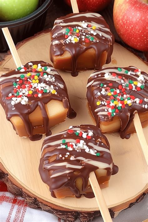 Chocolate Covered Caramel Apple Slices The Absolute Foodie