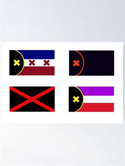 Lmanberg And Manberg Flags Dream Smp Pattern Poster For Sale By