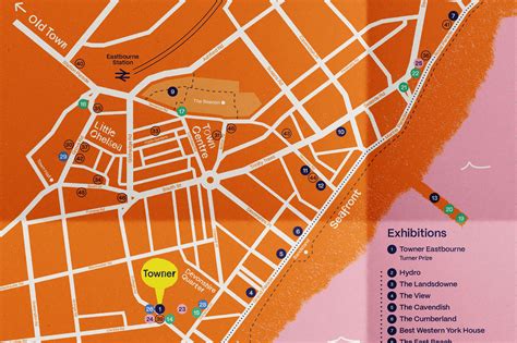 Eastbourne Alive Art Trail Map Design And Print— Two Pens Graphic Design