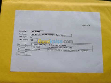 Sql Server 2019 2022 Ent Et Std Alger Dar El Beida Algérie