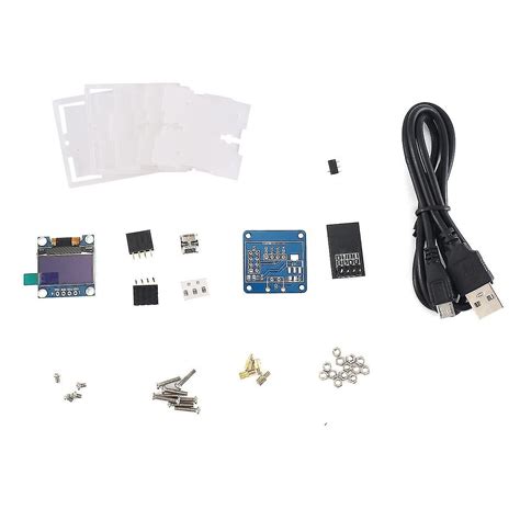Esp8266 Diy Electronic Kit Mini Clock Oled Display Connect With Shell Diy Soldering Project