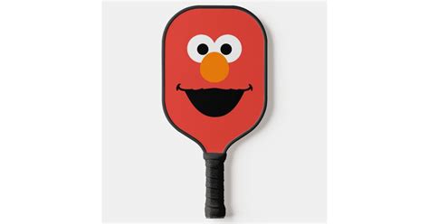 Sesame Street Elmo Face Pickleball Paddle Zazzle