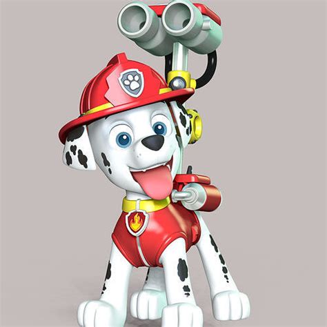 Paw Patrol Marshall Fire 3d Model 3d Printable Cgtrader