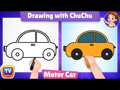How To Draw A Motor Car More Drawings With Chuchu Chuchu Tv
