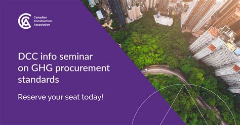 Dont Miss July Dcc Seminar On Ghg Procurement Standards Canadian