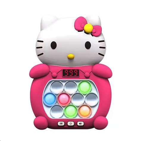 Pink Hello Kitty Fast Push Handheld Game Console