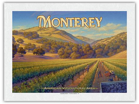 Monterey Wineries California Vineyards Wine Country Art By Kerne