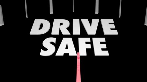 Drive Safe Alert Defensive Speedometer Stock Motion Graphics Sbv
