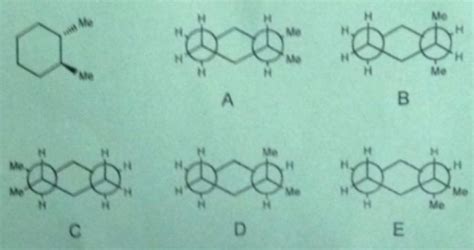 Solved For The Dimethyl Cyclohexane Shown Below Which One